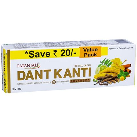 Зубна паста Dant Kanti Advanced 200 гр Patanjali Dant Kanti Advanced ...
